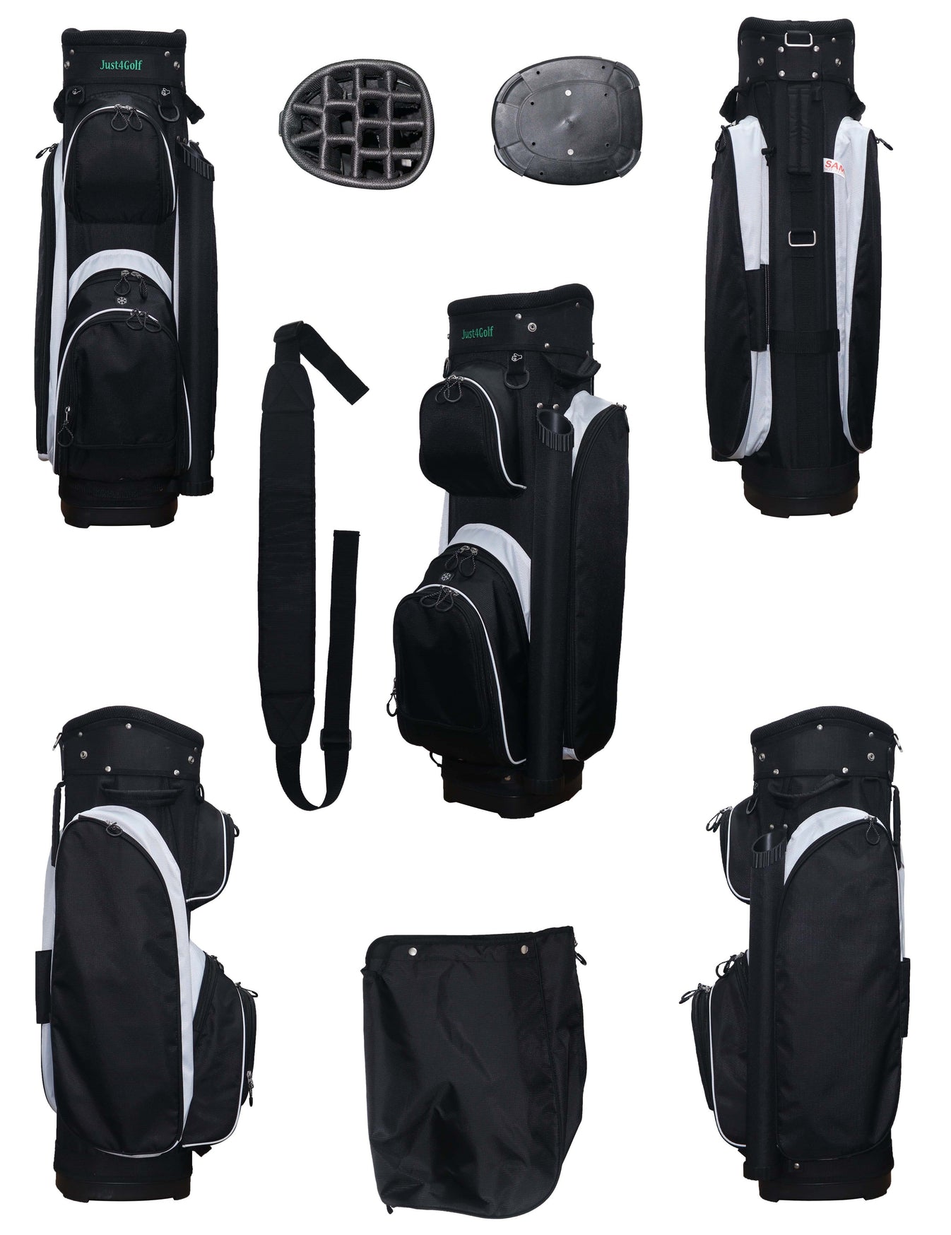 Just4Golf Grey Golf Bag (Cart Size)